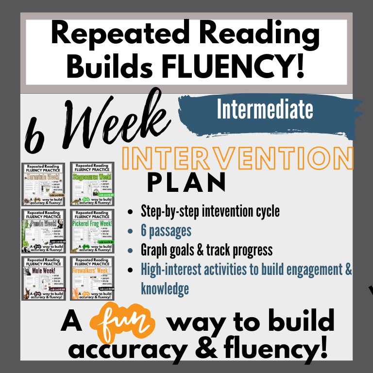 6 Week Fluency Intervention Set 1 – Reading Rev