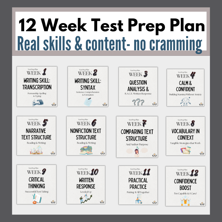 Complete 12 Week Test Prep Plan – Reading Rev